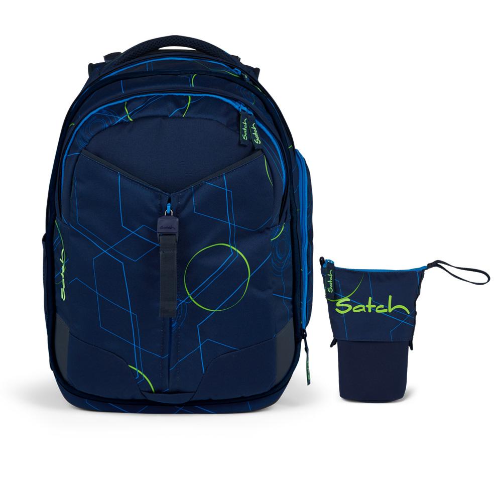 Satch Match Blue Tech Schulrucksack Set 2tlg.
