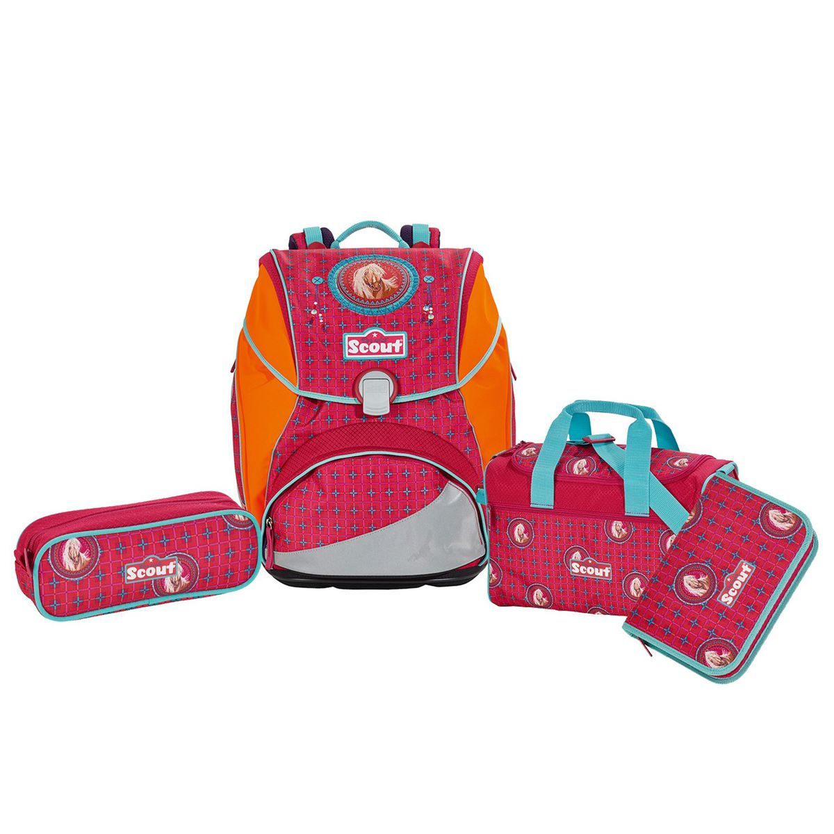 Scout Alpha Mandala Schulrucksack Set 4tlg.