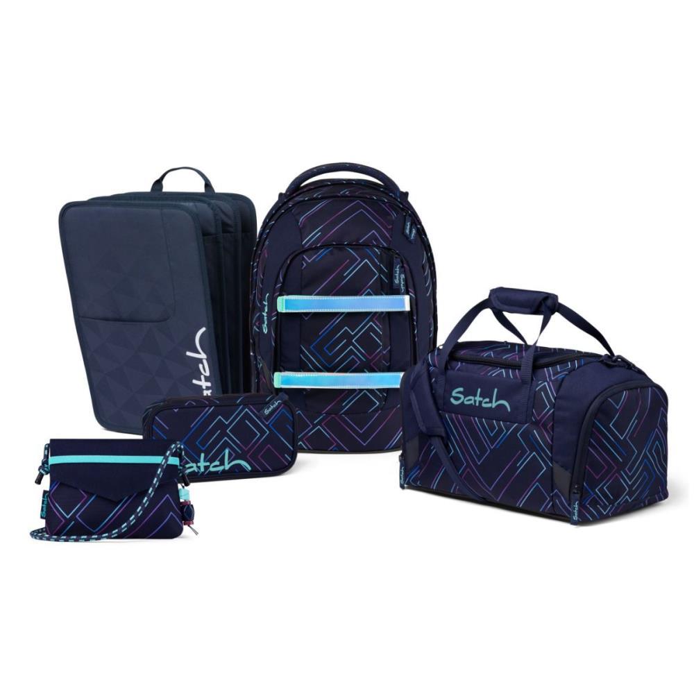 Satch Pack Purple Laser Beauty & The School Edition Schulrucksack Set