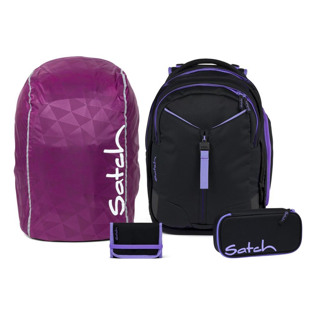 Satch Match Purple Phantom Streetwalk Edition Schulrucksack Set 4tlg.