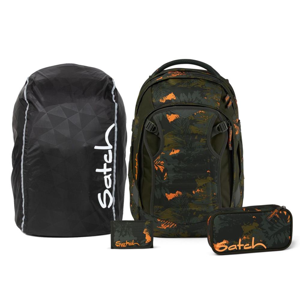 Satch Match Jurassic Jungle Streetwalk Edition Schulrucksack Set 4tlg.